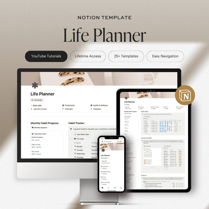Notion Life Planner – Something Organized